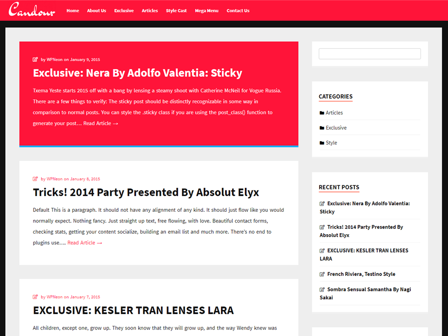 Candour - WordPress Theme | 2025