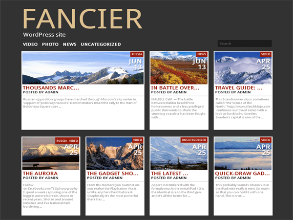 Fancier - WordPress Theme | 2025