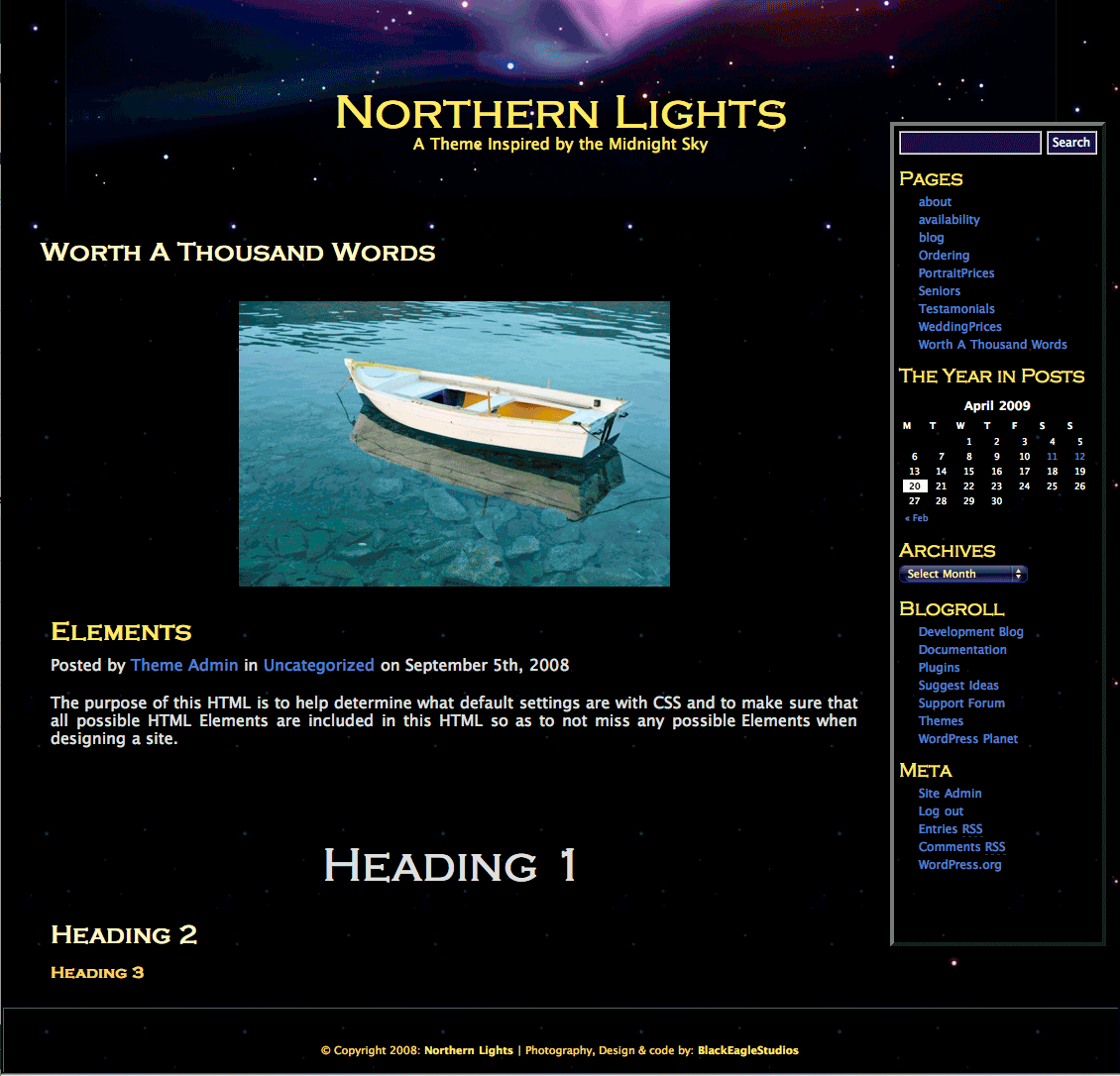 Northern Lights - WordPress Theme | 2024