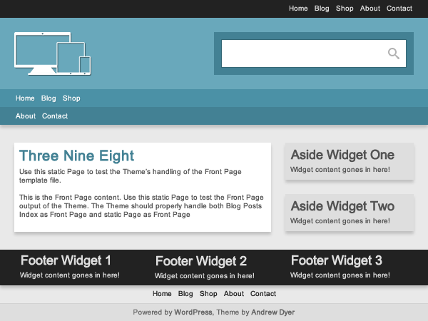 Three Nine Eight - WordPress Theme | 2025